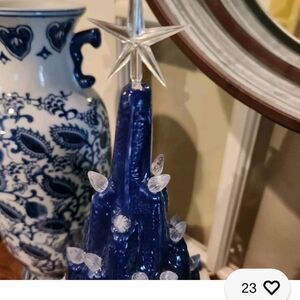 Handmade | Holiday | Ceramic Christmas Tree Chinoiserie Inspired Lava ...
